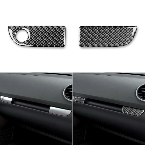 商品名:  Real Premium 3D Effect Carbon Fiber Sticker Compatible with Audi A3 S3 2006 2007 Car co-Pilot Dashboard Glove Box ...