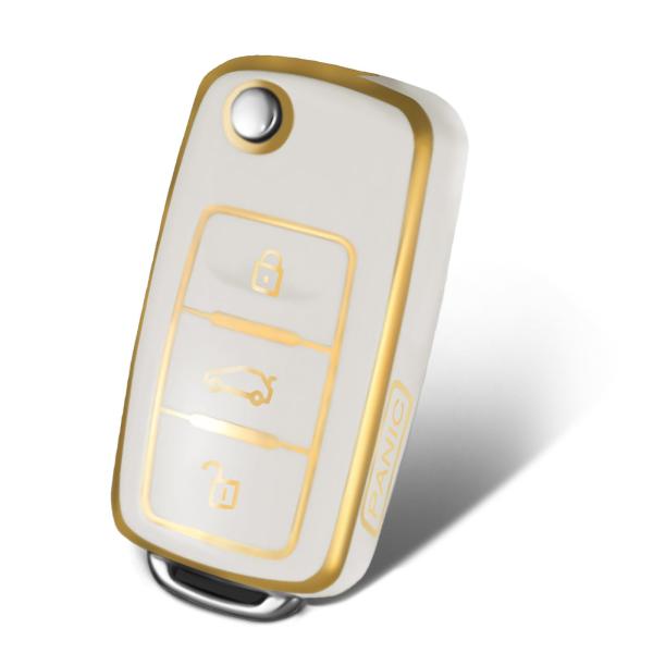 商品名:  WORCAS for VW 4 Buttons Key Fob Cover,TPU Smart Cover Key Case Compatible with Volkswagen Jetta Passat Golf Beetle...