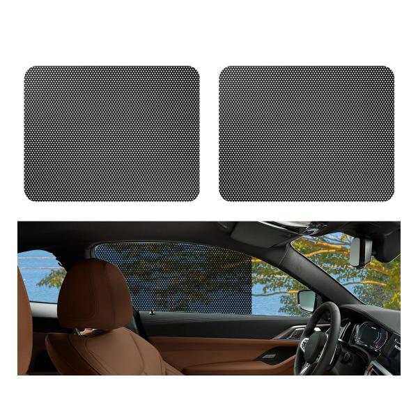 商品名: Augeny 車用サイドウィンドウサンシェード2点、16.5インチ×15インチ オートサンサイドフィルムが熱と紫外線をブロック 洗濯可能 再利用可能 車両ウィンドウ静電気吸着サンシェードステッカー ユニバーサルカーアクセサリー A...