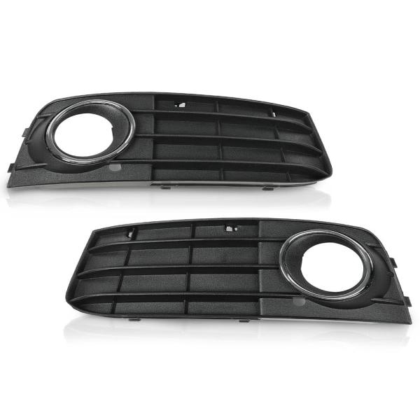 商品名:  G-PLUS Front Bumper Fog Light Grille Grill Cover Pair Compatible with Audi A4 2009 2010 2011 8KD807681 8KD807682ブラ...