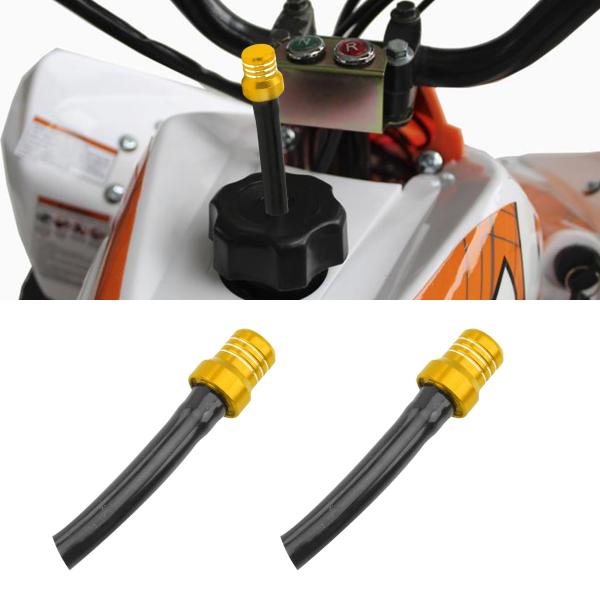 商品名:  HEVLE 2PCS Gas Fuel Cap Air Vent Hose, Universal CNC Tank Valve Vent Tube with Chekc Ball, Aluminum Breather Valve...