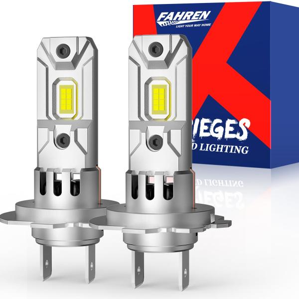 商品名: Krieges Fahren アップグレード H7電球 24000LM 700%優れた明るさ H7電球 16個のCSPチップ付き アダプター不要 1:1ハロゲンサイズ 6500K プラグアンドプレイ H7フォグライト電球 2個パッ...