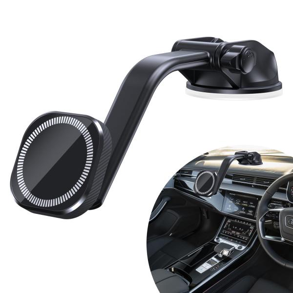 商品名:  Fluher 1 PC Car Dashboard Mobile Phone Holder, Adsorption-Type One-Hand Grab and Go Navigation Stand, 360 Degree R...