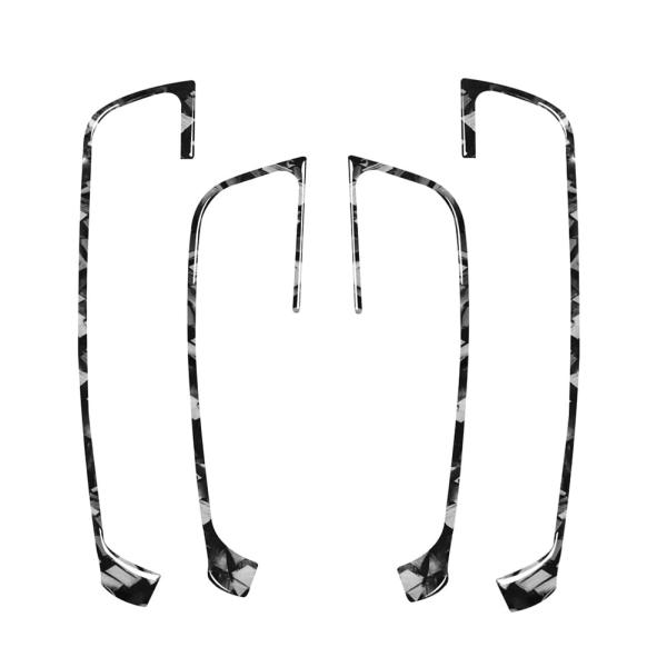 商品名:  Liru ABS Plastic+Epoxy Coating(Soft) Window Lift Switch Panel Sticker Door Button Cover Trim Forged Pattern For Au...