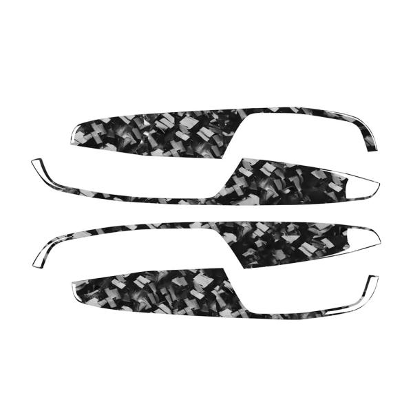 商品名:  Lirun Interior Door Panel Cover Handle Trim Armrest Sticker Forged Pattern ABS Plastic+Epoxy Coating(Soft) for Aud...