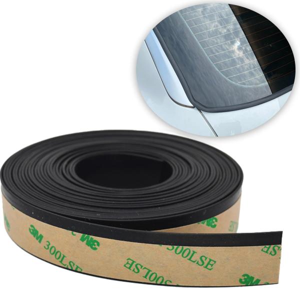 商品名: Smeyta 23フィート/7m 車用フロントガラスシールストリップ、ゴム製シーリングストリップトリム、車のフロントリアフロントガラス/サンルーフ/スライドドア/窓用ゴム製ウェザーストリップ 車の外装アクセサリー(ブラック、 7M...