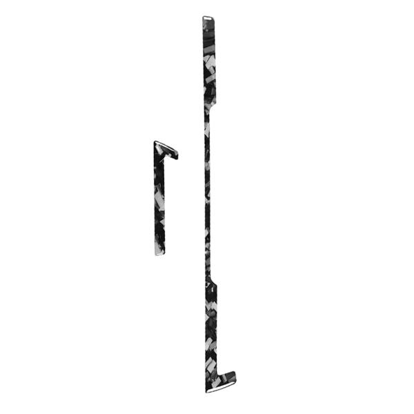 商品名:  Lirun 2Pcs ABS Plastic+Epoxy Coating(Soft) Dashboard GPS Trim Sticker Navigation Panel Cover LHD Forged Pattern Fo...