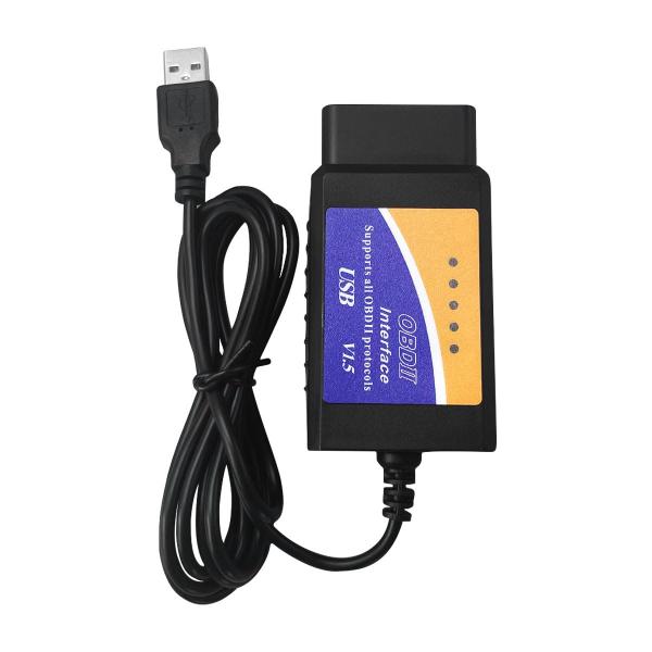 商品名: ELM327 OBD2 USBアダプター、フォードリンカーンマツダマーキュリー車両用診断コーディングツール、エンジンライト診断用OBD2スキャナー iOSとAndroidに対応 ELM327 OBD2 USB Adapter, D...