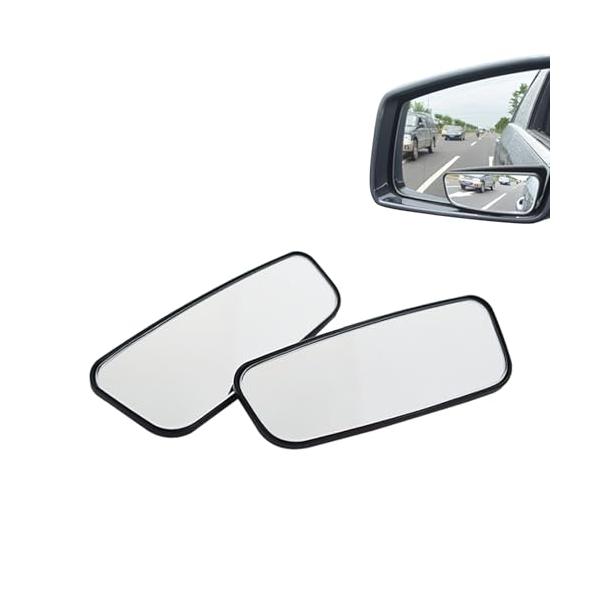 商品名:  Ajxn 2 PCS Car Wide Angle Blind Spot Mirror, 3.74" x 1.41" Self-adhesive Anti-glare Rectangular Curved HD Convex A...