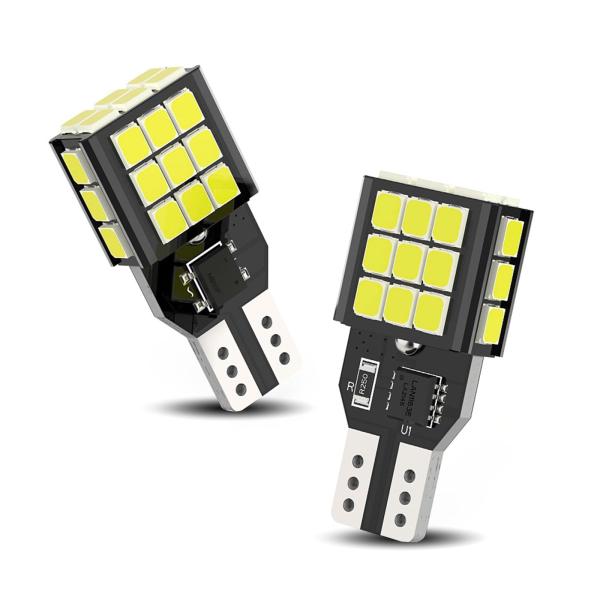 商品名:  Jewkot 2 PCS Automotive T15 W16W LED Bulb, 2835-30SMD 6500K Ultra-bright Anti-stroboscopic Reversing Light, Consta...