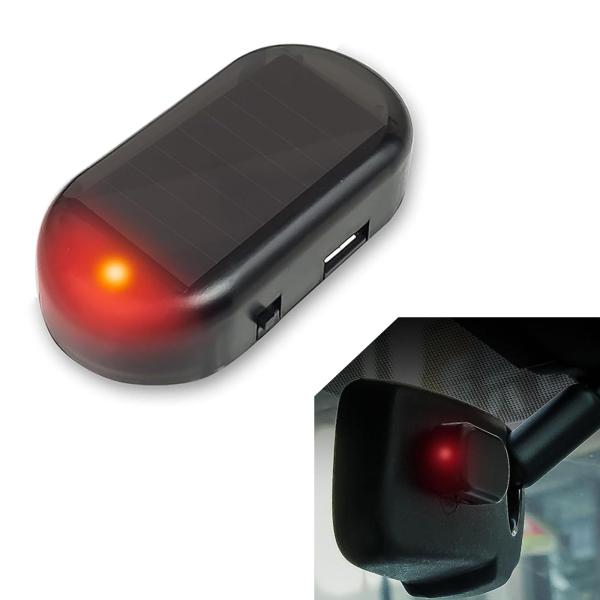 商品名:  Ajxn 1 PC Car Solar Anti-Theft Light, 1.96" x 1.06" ABS Shell USB Interface Self-Adhesive LED Smart Sensor Interio...