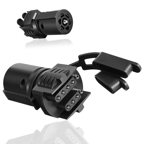 商品名:  Sodcay 1 Pack 7 PIN Car Trailer Tow Connector Replacement, Durable Vehicle Hitch Plug Adaptor to 4 PIN and 5 PIN, ...