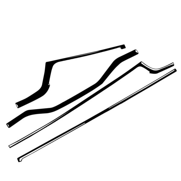 商品名: GZYF 4個 ダッシュボードパネルカバー ナビゲーショントリムステッカー RHD ABS ピアノブラック アウディ A4 B9 A5 17-21 S4 RS4 17-19用 GZYF 4Pcs Dashboard Panel C...