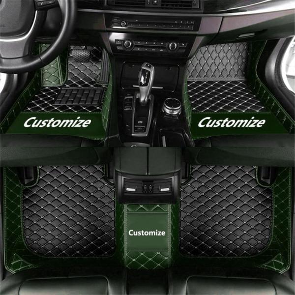 商品名:  Custom Fit Floor Mats for All Weather - Perfect for SUVs, Sedans, and MPVs (Edge green mid black)ブランド: MINGYUNSM高さ...