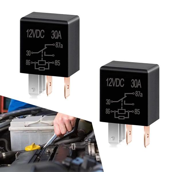 商品名:  Sumjig 2 PCS Car 5-pin SPST Relay Switch, 12V 30A Waterproof Heavy-Duty Standard Motor Stabilizing Relay, Multi-Pu...