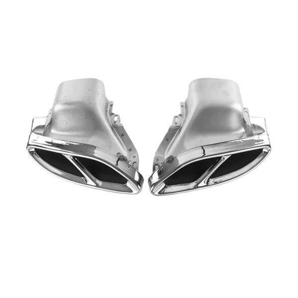 商品名:  Compatible For Mercedes-Benz W205 A107 C-Class 2015-2017 Rear Muffler Exhaust Tip Tips C200 C250 C300 C400 Chrome ...