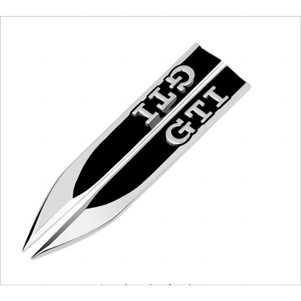 商品名:  Generic 1 Pair 3D Chrome-Plated Black red Badge Badge Decal Sticker Marking Side Metal fit MK4 MK5 MK6 GTI 5 6 7 (...