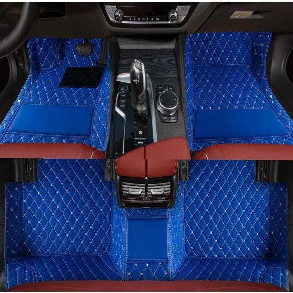 商品名:  LUSENBO Luxury Leather Car Floor mats Custom Personalized Full Coverage car Floor mat for 99% of Cars. (Blue)ブランド:...