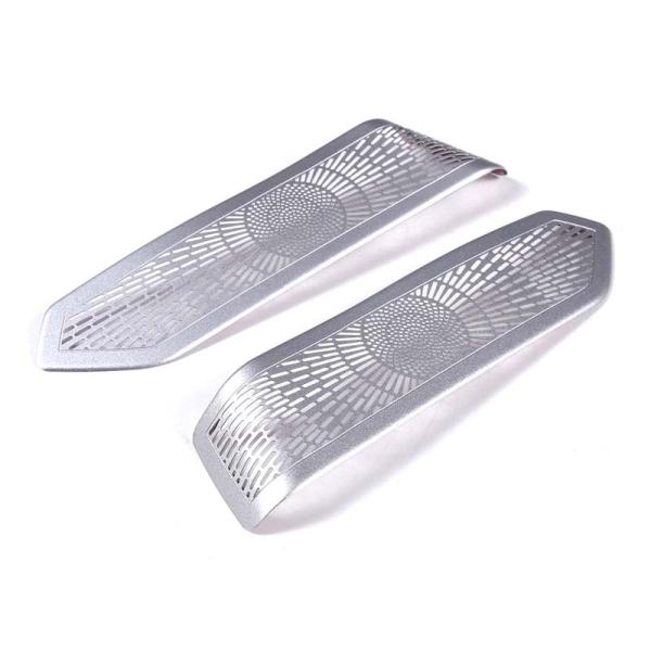 商品名: カーインテリアトリムアクセサリー - ステンレススチール - インナー A ピラー スピーカー フレーム ネット カバー、に適合する ランドローバー レンジローバー ヴォーグ L460 2023 Generic Car Inter...