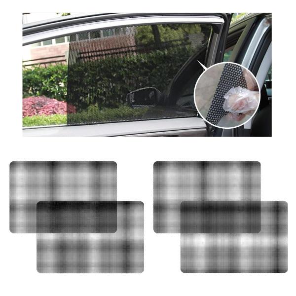 商品名: Wogomz 車用サイドウィンドウサンシェード4点、オートウィンドウ用静電気粘着フィルムステッカー、再利用可能洗えるサンシェード紫外線プライバシープロテクター、SUVトラック用ユニバーサルカーアクセサリー Wogomz 4PCS ...