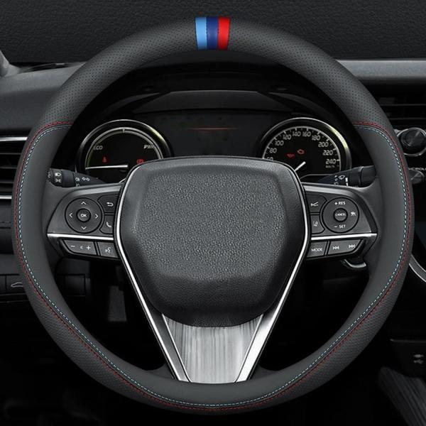 商品名:  Generic Car Steering Wheel Cover Compatible with Volkswagen Jetta 2000-2024 Year, Ultra-Thin Design Premium Nappa ...