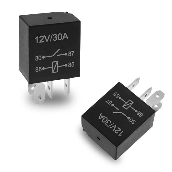 商品名:  QODOLSI 2 Pack Four-pin Car Motor Relay Replacement, DC 12V 30A Multi-functional Starting Relay, Metal Contacts De...