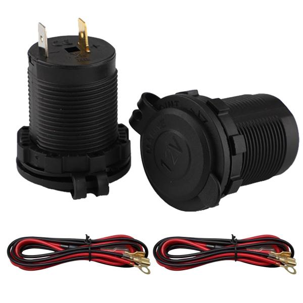 商品名:  2 Pack 12V Cigarette Lighter Socket, Universal Auto Power Outlet Socket Receptacle Replacement for Car Marine Moto...
