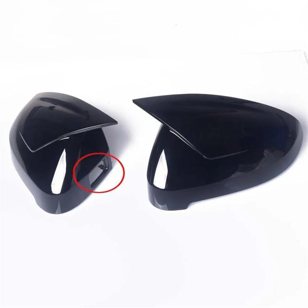 商品名:  QubEv Horns Side Rear View Rearview Mirror Replace Cap Cover Compatible For Audi A4 A5 B9 S4 RS4 S5 RS5 2017-2020 ...