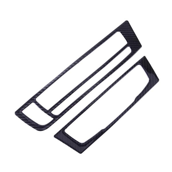 商品名:  WALYAODM Aesthetically Pleasing 2pcs Car Center Console CD Multimedia Panel Cover Trim Black Carbon Fiber Pattern ...