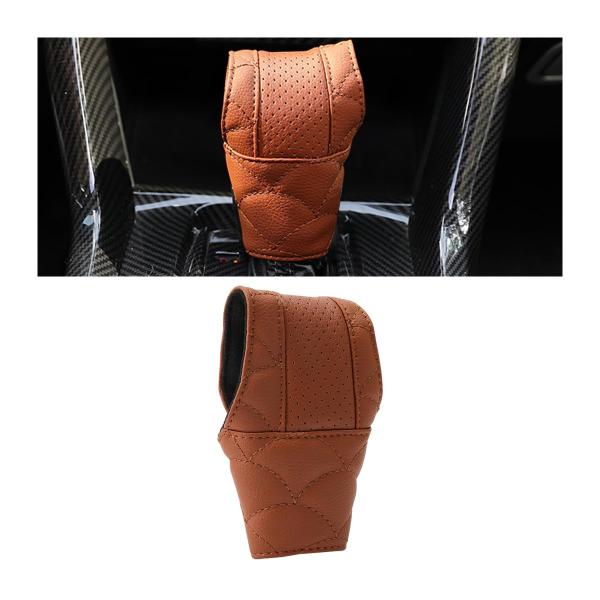 商品名:  Bittwee Car Gear Shift Cover, Waterproof PU Leather Manual/Automatic Automotive Gear Stick Shift Knob Rod Dust Cov...