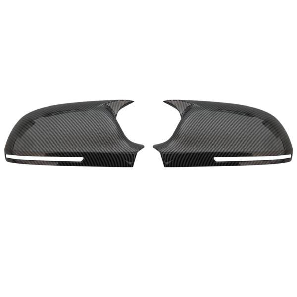 商品名:  QubEv Pair Side Wing Mirror Cover Compatible For Audi A3 8P A4 A5 B8 Q3 A6 C6 4F S6 Add On Side Rear View Mirror C...