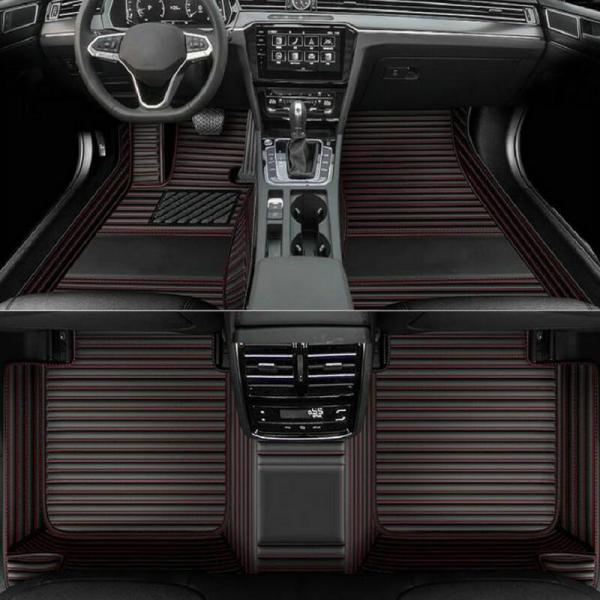 商品名:  BILKAR Customized Personalized car Floor mats, All-Weather Anti Slip and Waterproof Leather car Floor mat Set, 99....