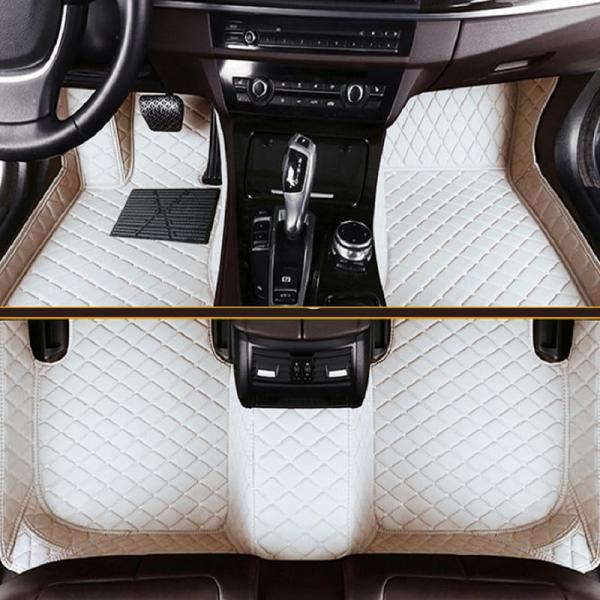 商品名:  BILKAR Customized Personalized car Floor mats, All-Weather Anti Slip and Waterproof Leather car Floor mat Set, 99....