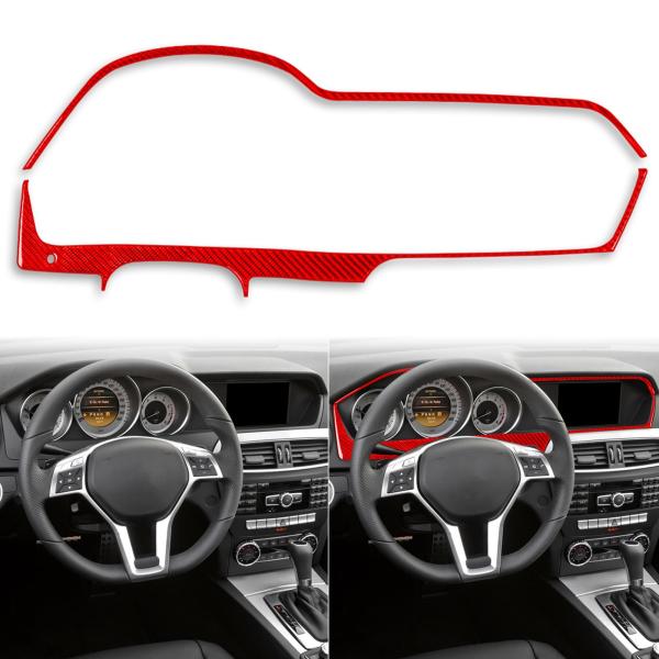 商品名:  Auto Dashboard Speedomete Surround Decoration Decal 2pcs Premium Sticker Real Quality Soft Carbon Fiber Interior T...