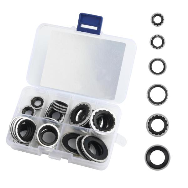 商品名:  45PCS Car AC Gasket Kit,Versatile AC Seal Kit for Fixing Car Air Conditioning Compressor,Bumper,Door Panel,Univers...