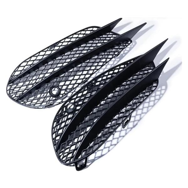 商品名:  QubEv 1 Pair Car Front Bumper Fog Light Grille Cover Compatible For Benz C-Class W205 C43 C205 S205 AMG Line 2015?...