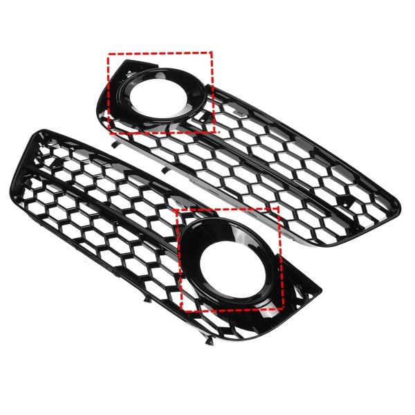 商品名:  QubEv CAR Fog Light Mesh Grill Cover Compatible For Audi A5 Coupe/Sportback 2008-2011 A5 Cabriolet 2010-2011 Front...
