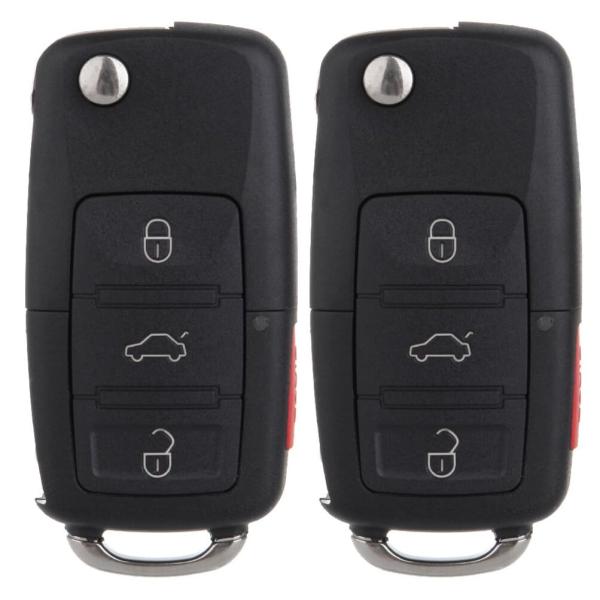 商品名:  SCITOO 4 Buttons Flip Key Fob for V-olkswagen Beetle for Golf for Jetta for Passat 2002-2010 HLO1J0959753AM (2Pcs)...
