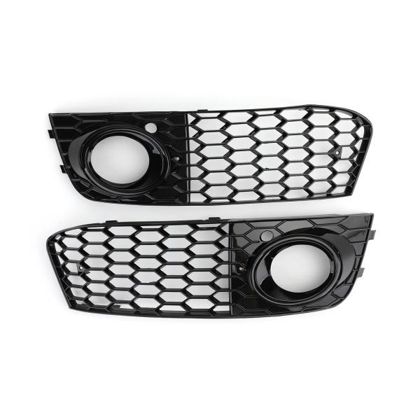 商品名:  Compatible For Audi A4 B8 RS4 2009 2010 2011 2012 Honeycomb Mesh Fog Light Open Vent A4 Grille Intake Cover 8KD807...
