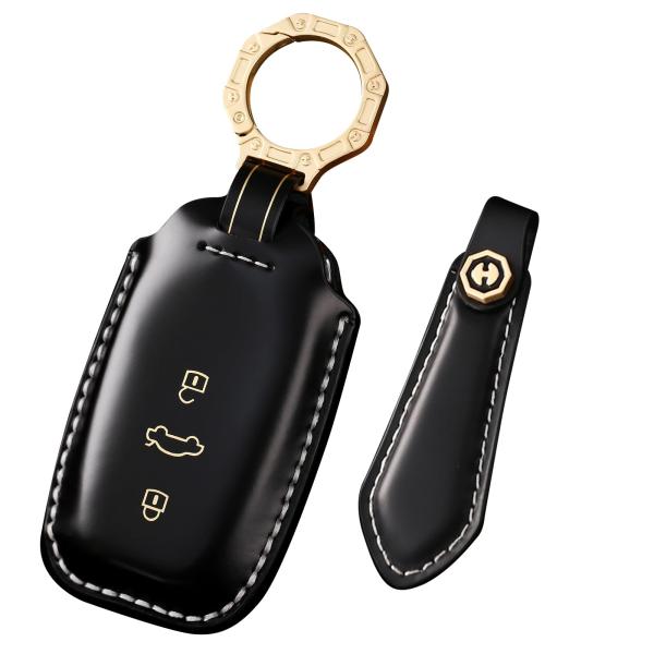 商品名:  TECART Fit for Audi Key Fob Cover Case Genuine Cowhide Leather Key Protection Key Shell Key Case Fit For Audi R8 Q...
