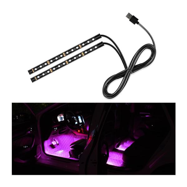 商品名:  Yourkar Car LED Strip Light, 24 LED Auto Interior Under Dash Atmosphere Lights with USB Port, Vehicle Decor Lamp A...