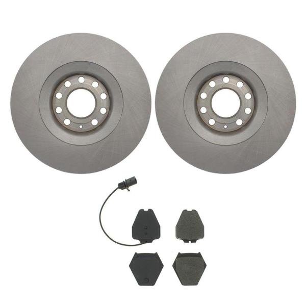 商品名:  A-Partrix 3PCS Front Brakes and Rotors Kit, Disc Brake Pads and Rotor Brake kit fits Audi A6 Quattro 2000-2004 fit...
