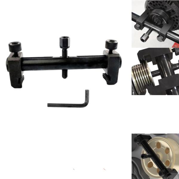 商品名:  Generic Adjustable Crankshaft Pulley Removal Tool, Adjustable Three-Jaw Thread Removal Tool, Power Steering Pump P...