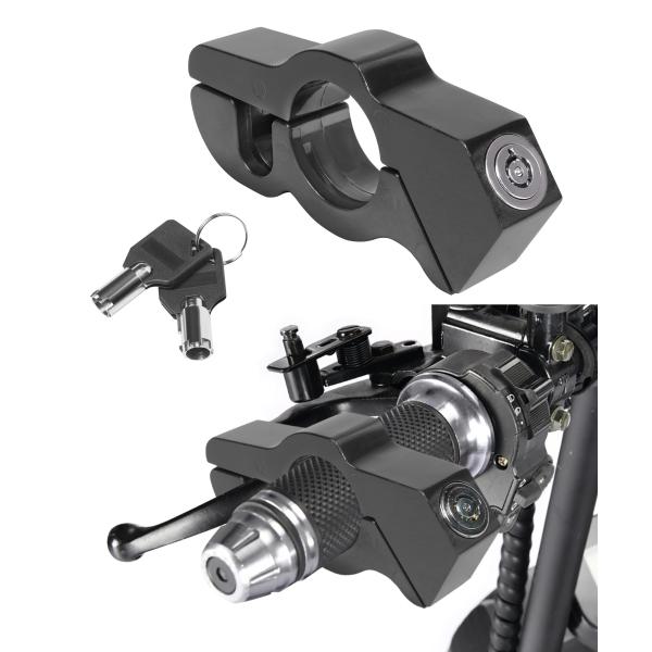 商品名: UBOG オートバイロック、カーアクセサリースロットルロック、オートバイロック盗難防止、オートバイブレーキロック、オートバイホイールロック、オートバイロック、オートバイ、モペット、ATV、自転車などに最適 (ブラック) UBOG ...