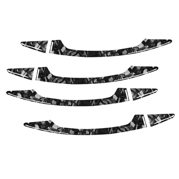 商品名:  SIKUAI ABS Plastic+Epoxy Coating(Soft) Outer Door Sticker Handle Panel Trim Grab Cover Forged Pattern For Audi A3 ...