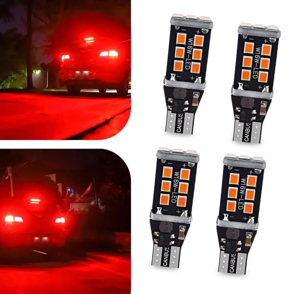 商品名:  Jewkot 4 PCS T15 Car LED Reverse Light, 2835 SMD Vehicle Brake Light, Super Bright Design, Universal Waterproof Au...