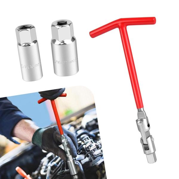 商品名:  Jewkot 3 PCS Car Spark Plug Socket Wrench Set, Waterproof Durable Metal Vehicle Spark Plug Joint Replacement, Univ...