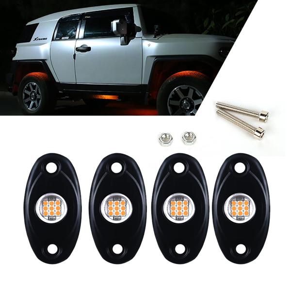 商品名:  Nowkont 4 PCS Car Underbody LED Decorative Lamp, 2.7" x 1.2" IP67 Waterproof and Dustproof High Brightness Persona...