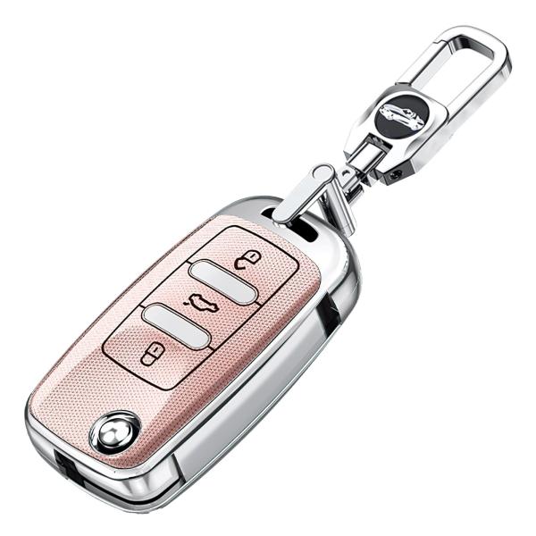 商品名:  ontto 3-button Key Case Compatible with VW Key Fob,Glossy Car Key Cover Fit for Volkswagen Flip Folding Key Remote...