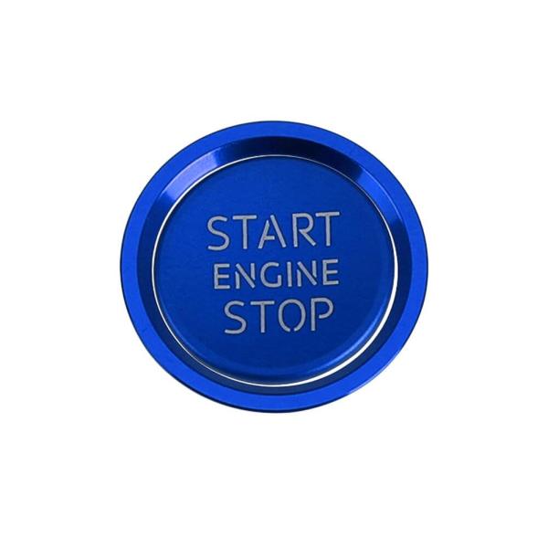 商品名:  Blue Aluminum Alloy Keyless Engine Push Start Ignition Button Cover &amp; Surrounding Ring Trim Sticker Compatible...